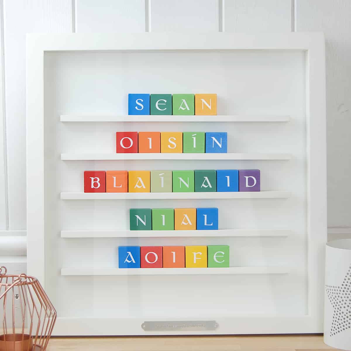 ABC Frame - 5 Lines (Names or words) - Make it with Words