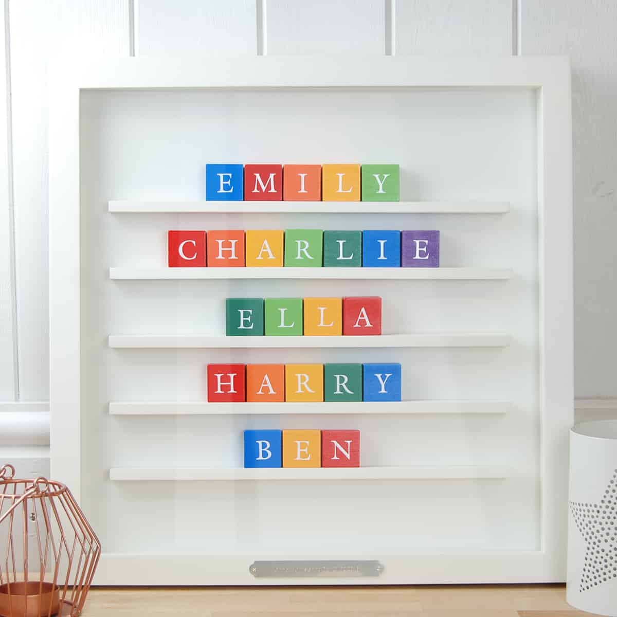 ABC Frame - 5 Lines (Names or words) - Make it with Words