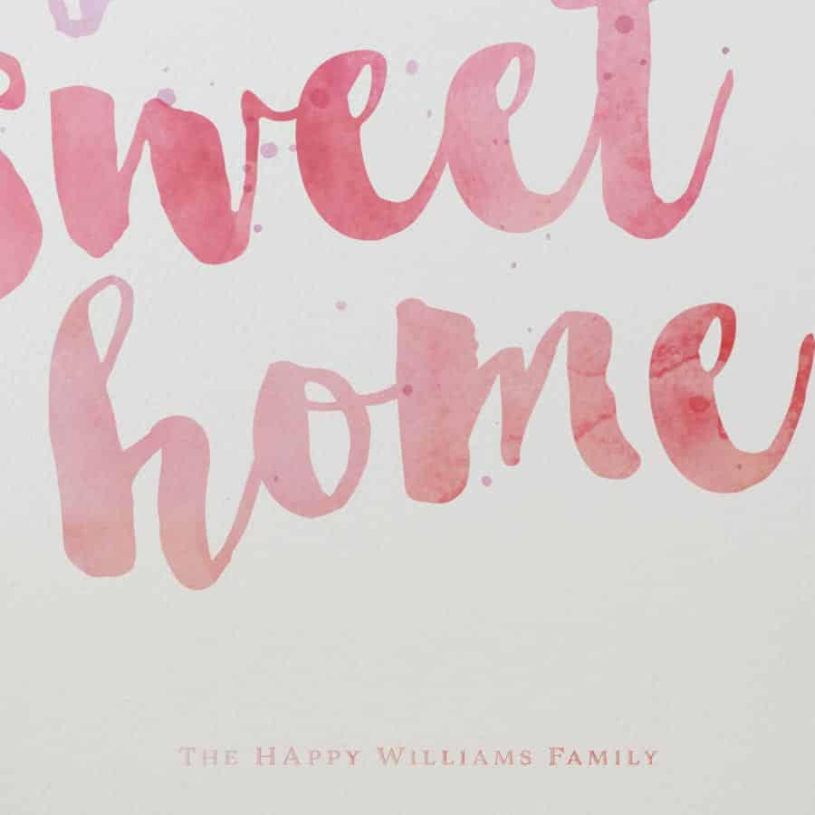 Home sweet home - Art print - Make it with Words