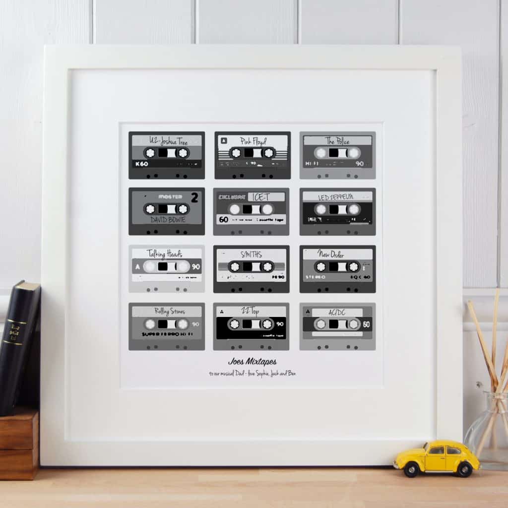 Personalised Mixtapes print - Make it with Words