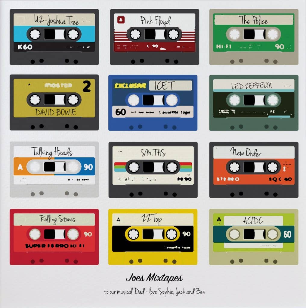 Personalised Mixtapes print - Make it with Words