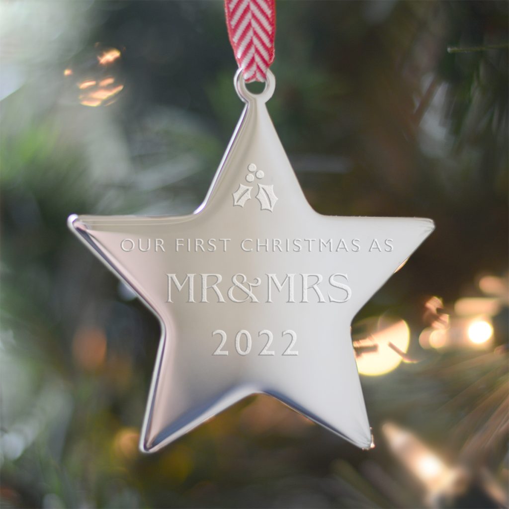 Our First Mr & Mrs Christmas Star - Make it with Words