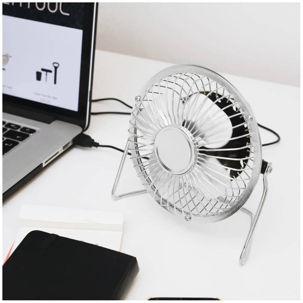 Handy Metal Desk Fan - Make it with Words